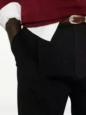 HOSIO Pleated Straight-leg Trousers