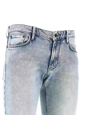Emporio Armani Five-pocket Slim Fit Stone-washed Jeans