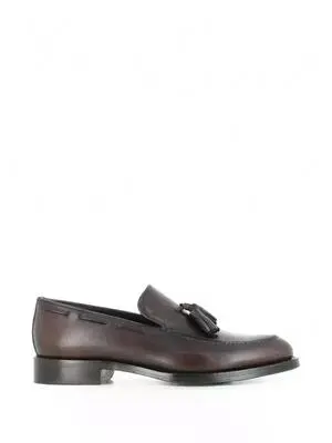 TASSINARI Tassel-detail Leather Loafers - Brown