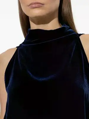 FORTE_FORTE Velvet Halterneck Top