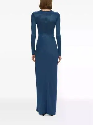 Christopher Esber Open-twist Ruched-detail Maxi Dress