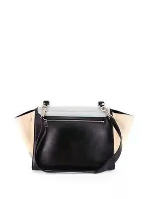 Celine Tricolor Trapeze Bag Leather Medium Satchel