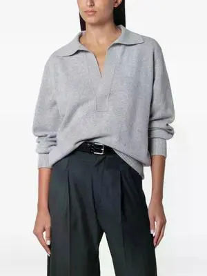 Victoria Beckham Genevieve Collar Sweater - Grey