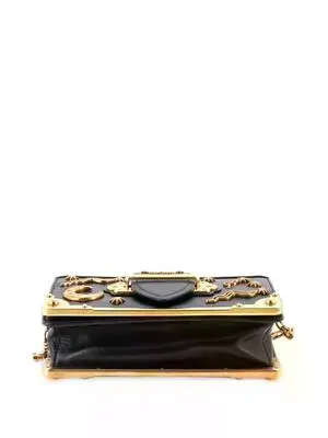 Prada Cahier Embellished Leather Small Crossbody Bag
