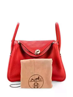 Hermès Lindy Bag Clemence 30 Shoulder Bag - Red