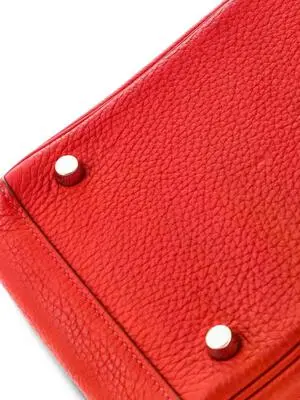Hermès Lindy Bag Clemence 30 Shoulder Bag - Red