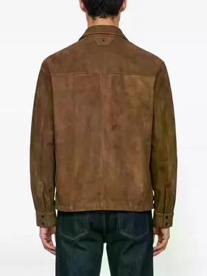 SALVATORE SANTORO Sheepskin Panelled Jacket