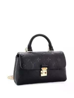 LOUIS VUITTON Madeleine Handbag Monogram Empreinte Leather Nano Satchel - Black