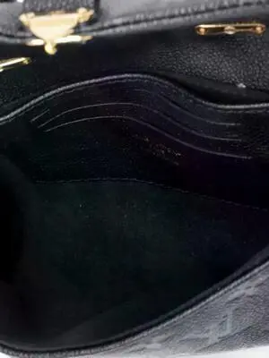 LOUIS VUITTON Madeleine Handbag Monogram Empreinte Leather Nano Satchel - Black
