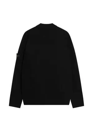 Stone Island Logo-patch Polo-collar Sweater