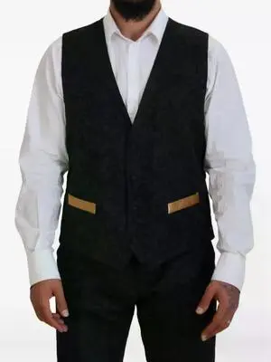 Dolce & Gabbana Jacquard-patterned Three-piece Suit