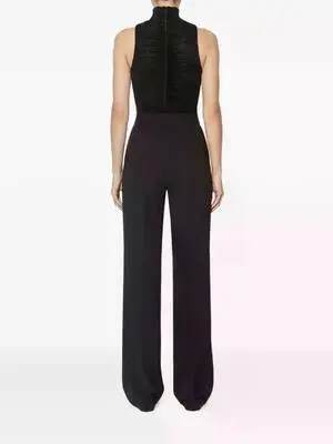 Elisabetta Franchi Bodysuit In Stretch Jersey Fabric With Jewel Collar