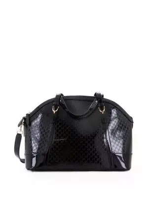 Gucci Nice Top Handle Bag Microguccissima Patent Medium Satchel