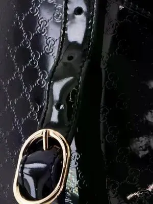 Gucci Nice Top Handle Bag Microguccissima Patent Medium Satchel