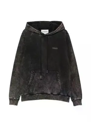 Iceberg Acid-wash Logo-patch Hoodie