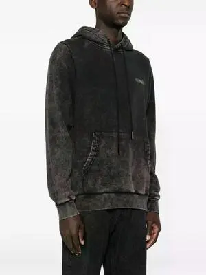 Iceberg Acid-wash Logo-patch Hoodie
