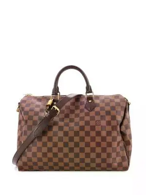 LOUIS VUITTON Speedy Bandouliere Bag Damier 35 Satchel - Brown