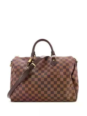 LOUIS VUITTON Speedy Bandouliere Bag Damier 35 Satchel - Brown