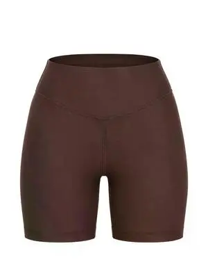 The Upside Spin High-waisted Shorts - Brown