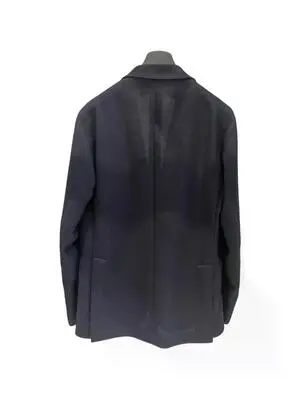 Tagliatore Textured-finish Peak-lapel Blazer - Blue