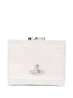 VIVIENNE WESTWOOD Small Croc-effect Wallet - Neutrals