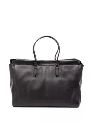 Fendi Large Peekaboo Grained Leather Tote Bag