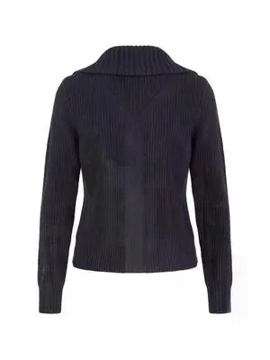 Patrizia Pepe Asymmetric Zip-up Cardigan