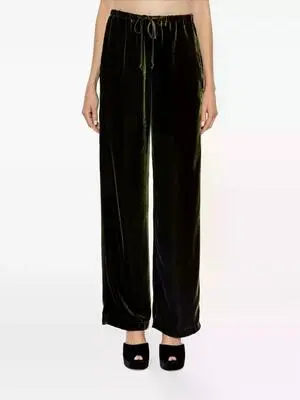FORTE_FORTE Velvet Straight-leg Trousers
