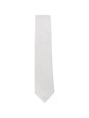 ERRICO FORMICOLA Polka-dot Silk Tie - Grey