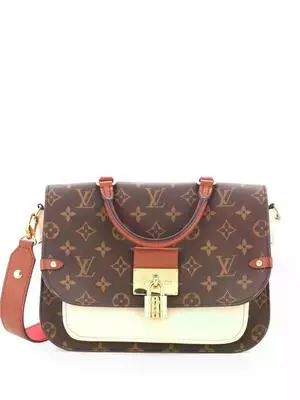 LOUIS VUITTON Vaugirard Handbag Monogram Canvas With Leather Satchel - Neutrals