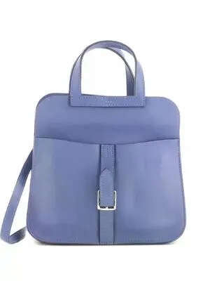 Hermès Halzan Bag Swift 22 Shoulder Bag - Blue