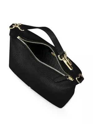 AIGNER Karabiner Pebbled Leather Shoulder Bag