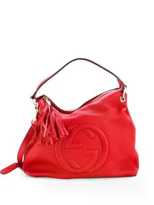 Gucci Soho Convertible Leather Large Hobo Bag