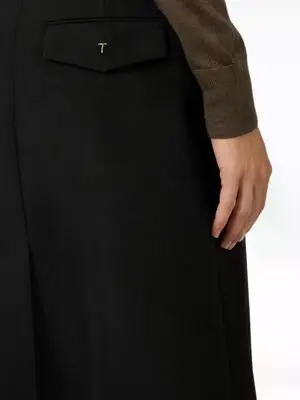 TOD'S Wrap-around Skirt In Wool Gabardine