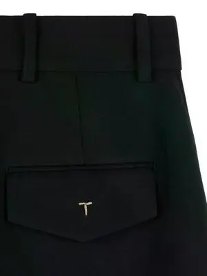 TOD'S Wrap-around Skirt In Wool Gabardine