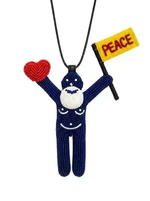 WALTER VAN BEIRENDONCK Peace Jewel Beaded Necklace