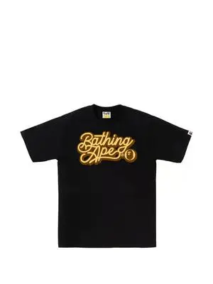 A BATHING APE Script Logo-print T-shirt - Black