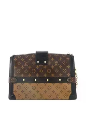 LOUIS VUITTON Trunk Reverse Monogram Canvas Clutch Bag