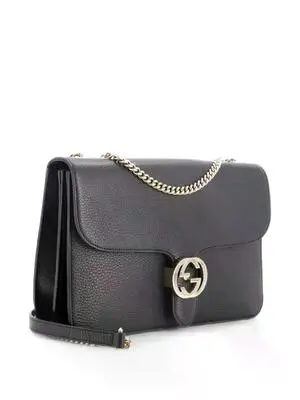 Gucci Interlocking Leather Medium Shoulder Bag