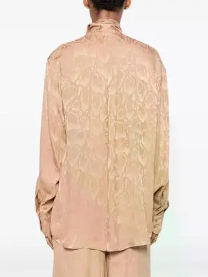 Stella McCartney Pussy-bow Jacquard Blouse