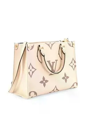 LOUIS VUITTON Onthego Bicolor Monogram Empreinte Giant Pm Tote Bag - Neutrals