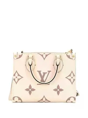 LOUIS VUITTON Onthego Bicolor Monogram Empreinte Giant Pm Tote Bag - Neutrals