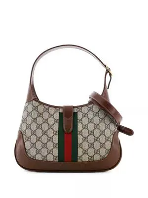 Gucci Jackie 1961 Gg Coated Canvas Small Hobo Bag