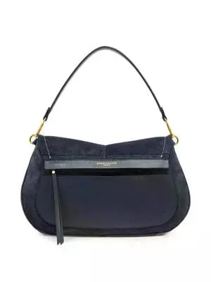 GIANNI CHIARINI Helena Round Calf Suede Large Shoulder Bag