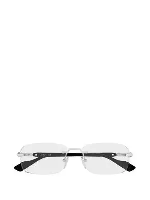 Gucci Rimless Glasses - Silver