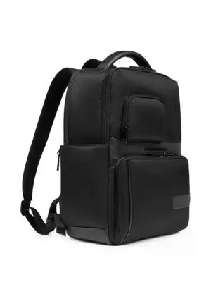 PIQUADRO Logo-plaque Panelled Backpack