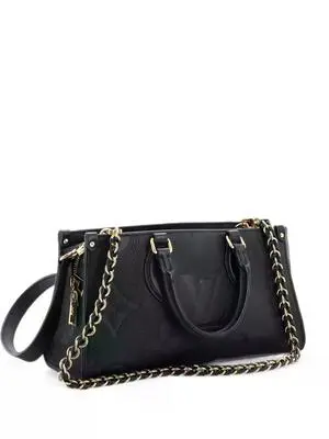 LOUIS VUITTON Onthego Monogram Empreinte Giant East West Tote Bag - Black
