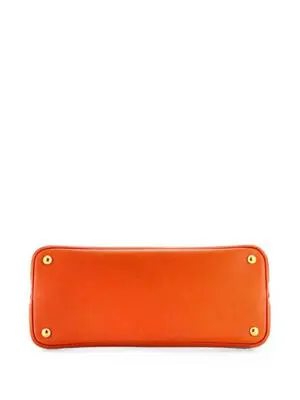 Prada Cuir Double Saffiano Leather Medium Tote Bag - Orange