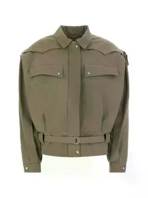Magda Butrym Belted Military Jacket - Green