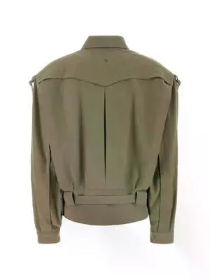 Magda Butrym Belted Military Jacket - Green